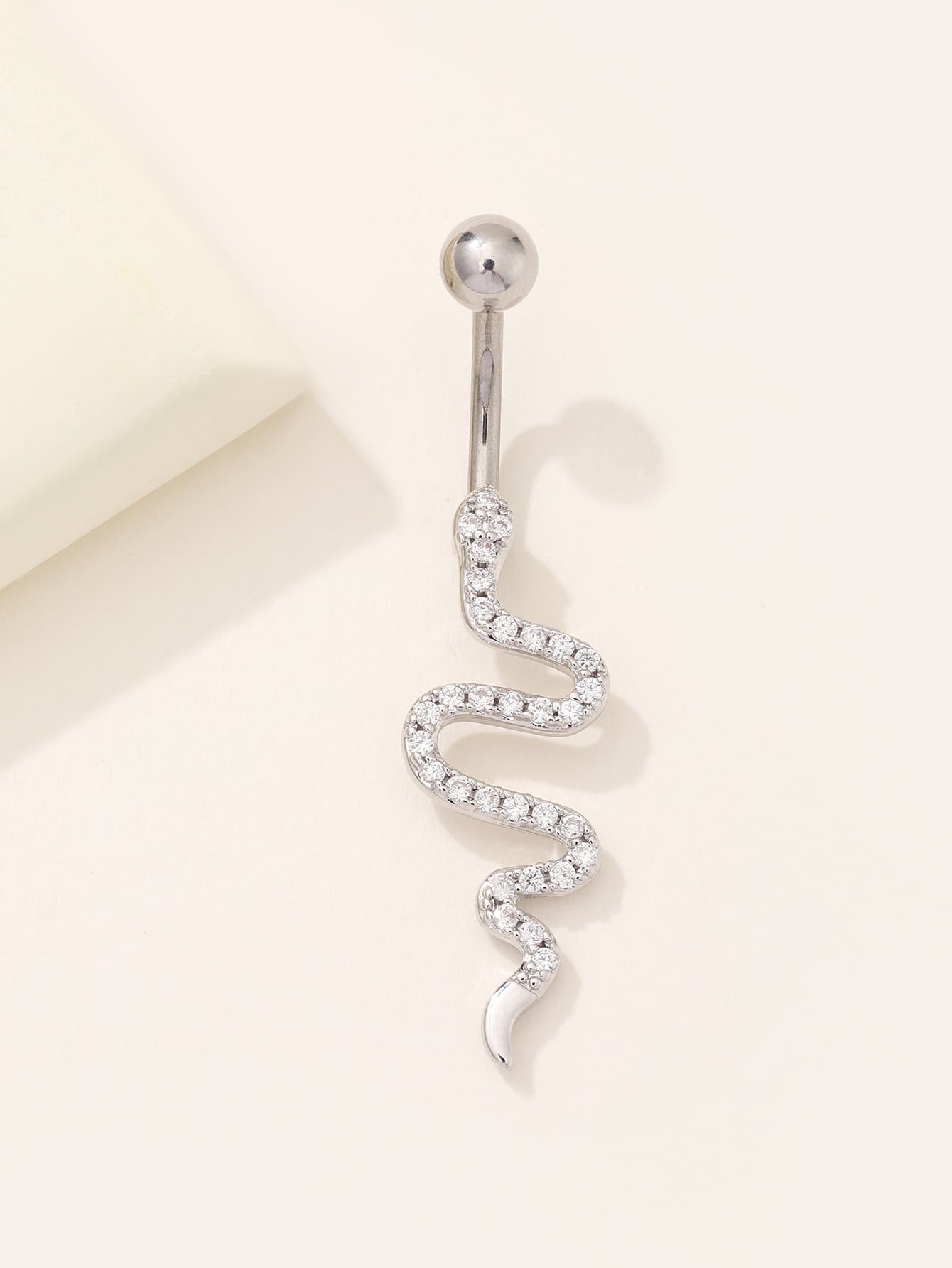 Rhinestone Snake Decor Navel Belly Ring | SHEIN USA