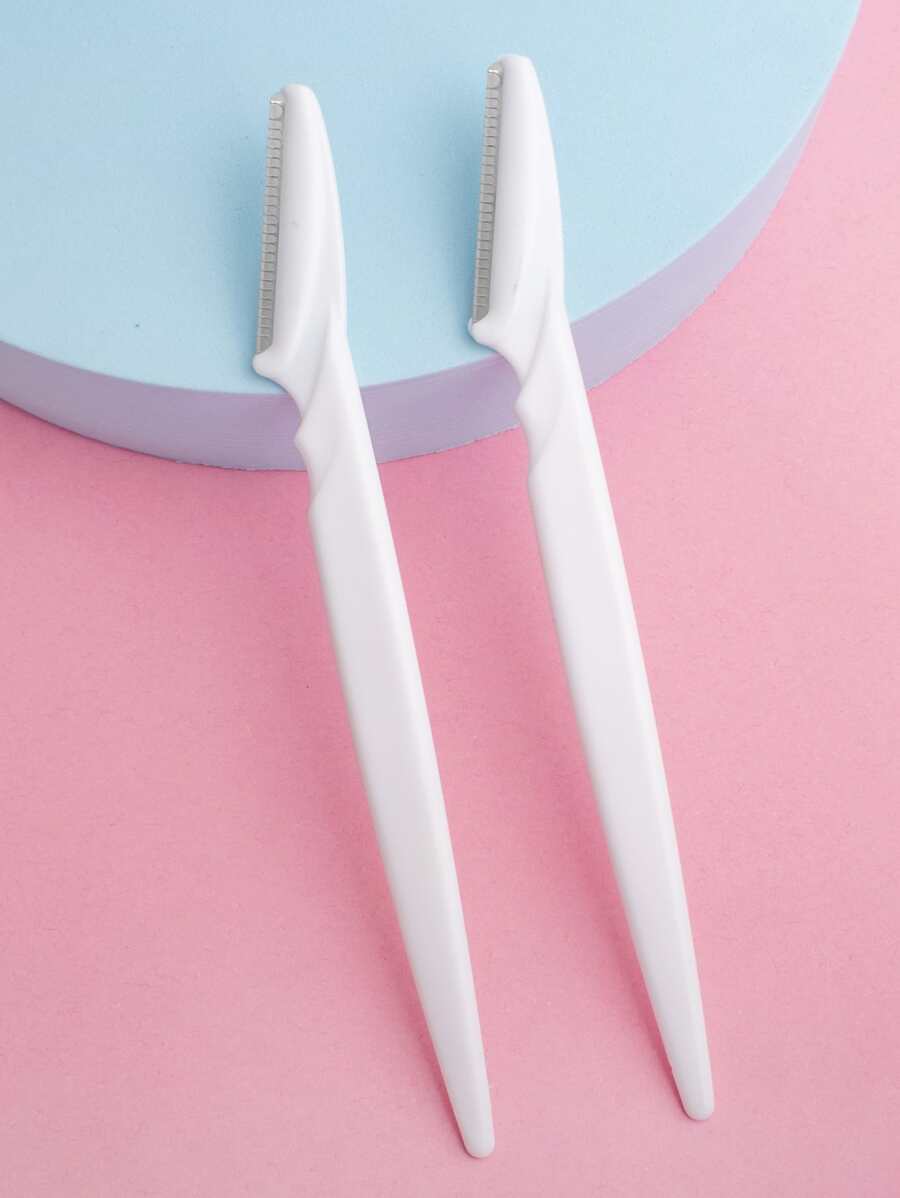 Eyebrow Razor & Shaver, 2pcs Stainless Steel Shaver With Guard, Facial ...