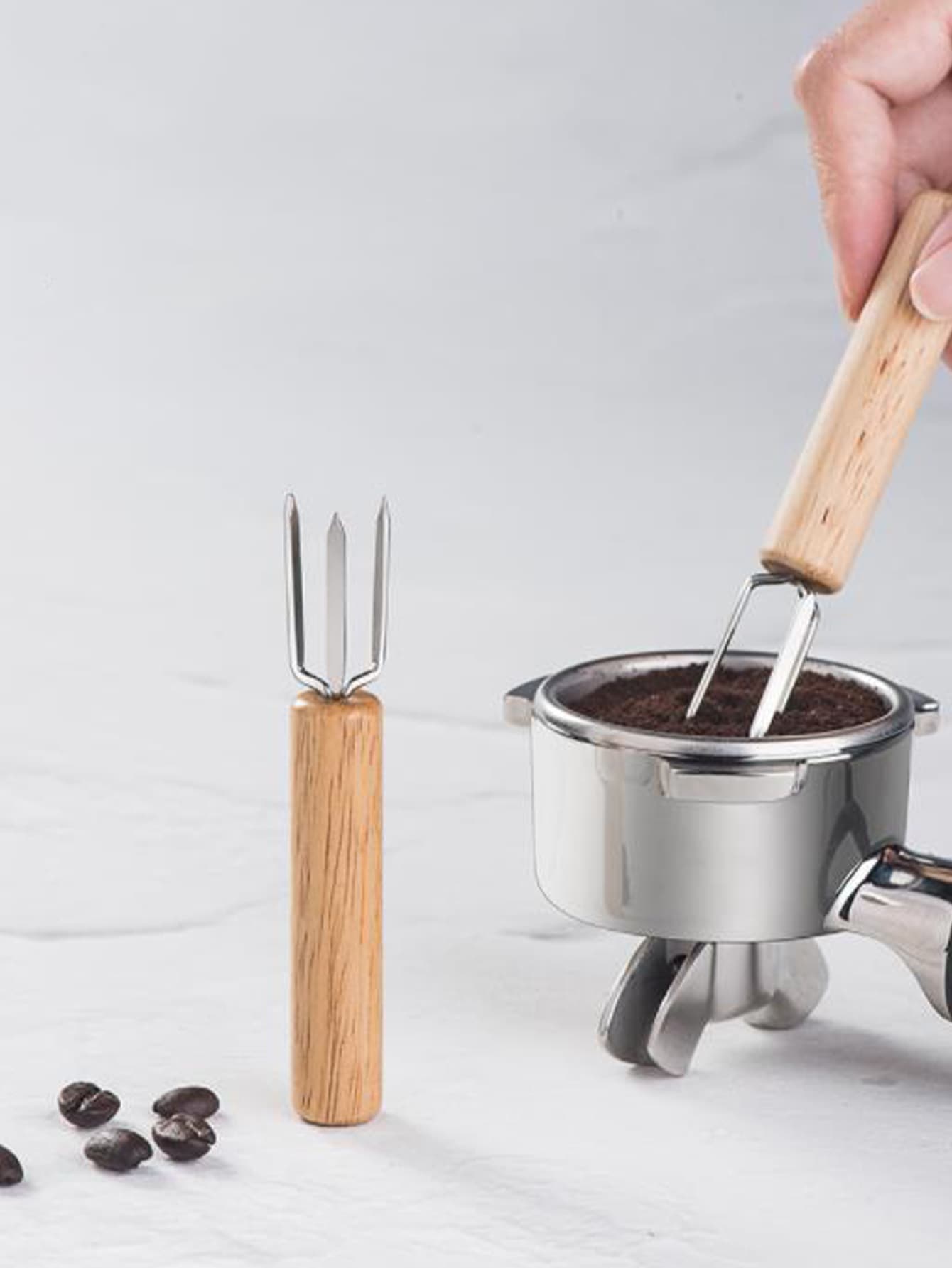 1pc Stainless Steel Coffee Powder Dispenser