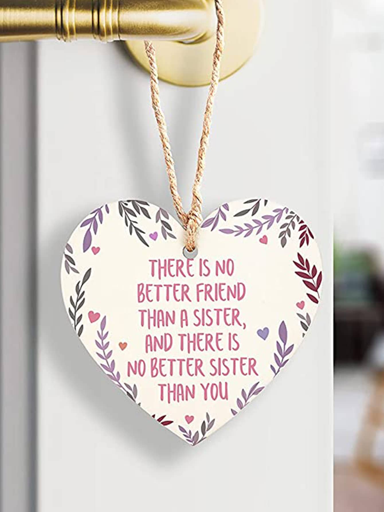 Slogan Graphic Heart Shaped Wall Hanging | SHEIN EUR