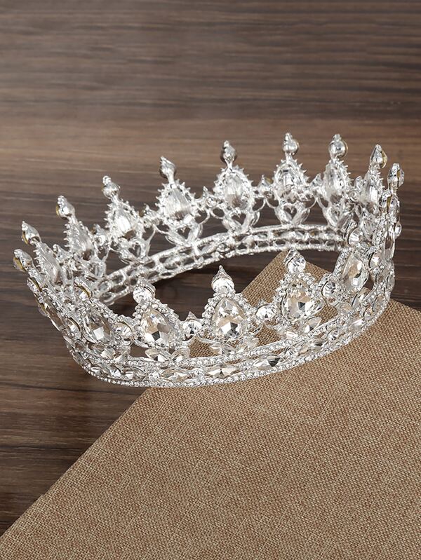 Rhinestone Decor Bridal Crown for wedding | SHEIN USA
