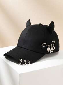 Fashionable Baseball Cap With Horns | SHEIN UK