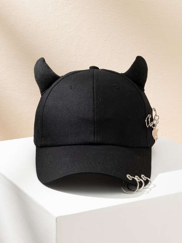 Fashionable Baseball Cap With Horns | SHEIN UK
