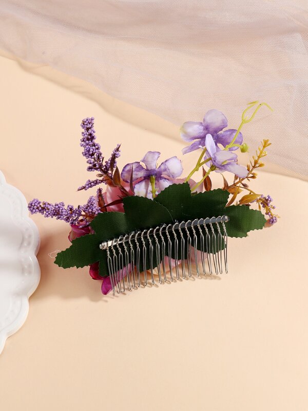 Flower Decor Hair Comb | SHEIN USA