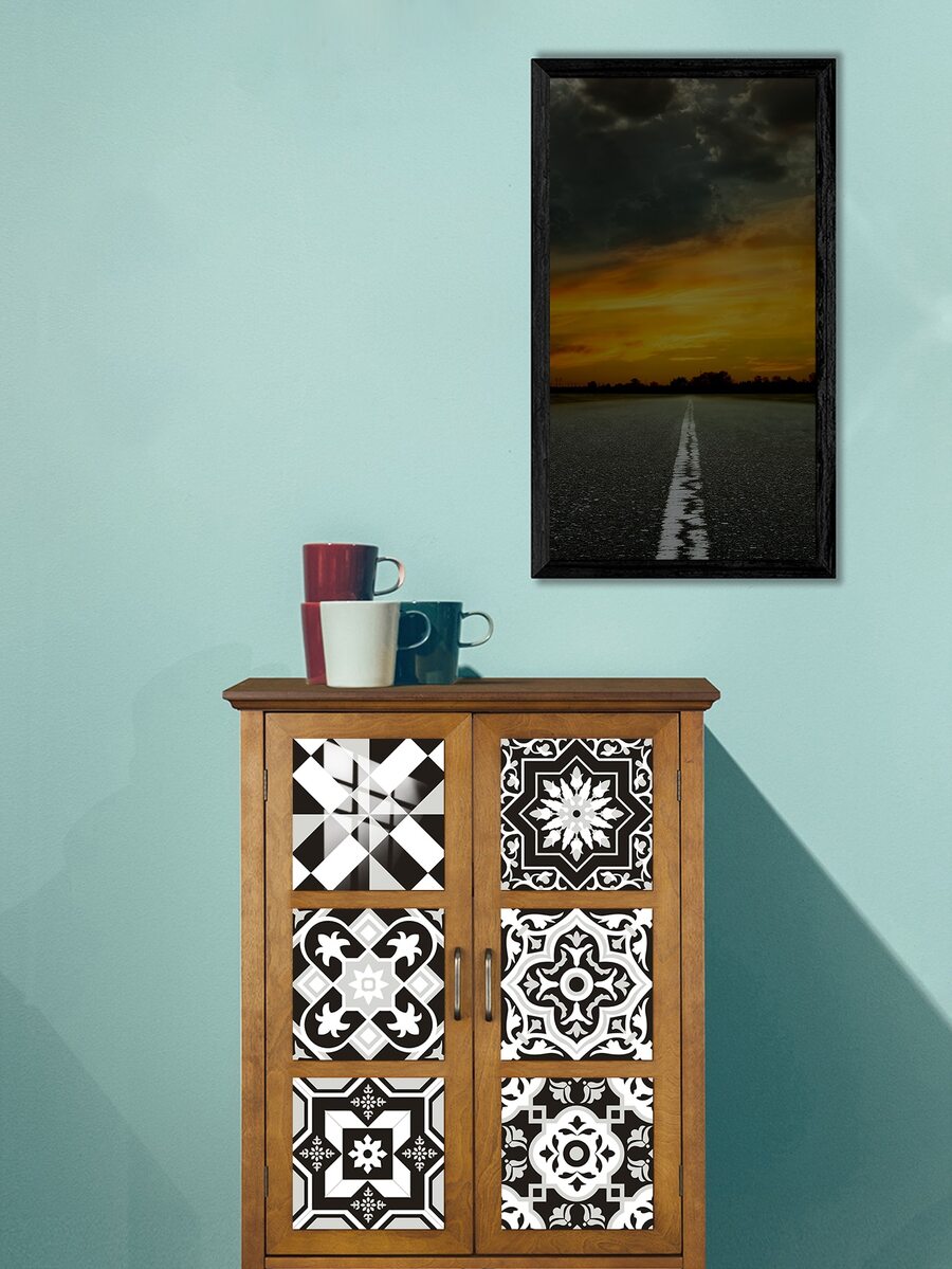 10pcs Mixed Pattern Peel And Stick Backsplash Tile, Self Adhesive Wall ...