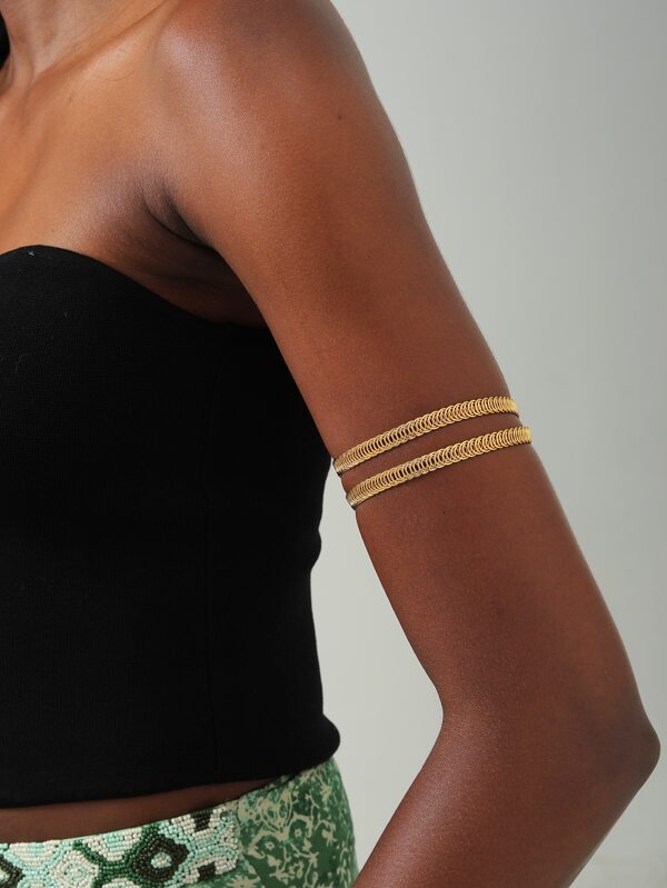Spiral Design Arm Cuff | SHEIN USA