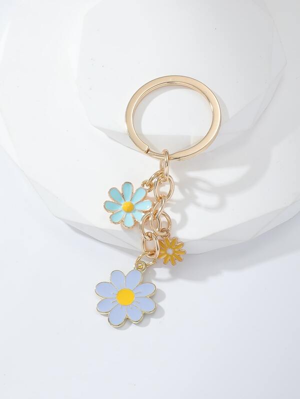 Daisy Charm Keychain | SHEIN UK