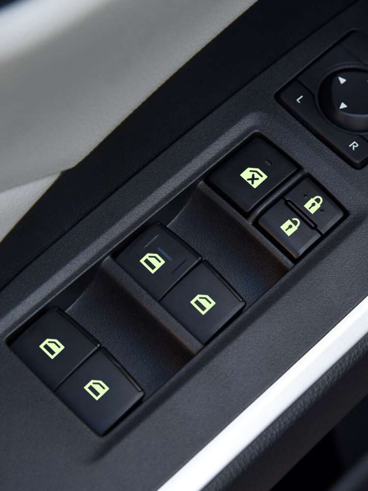 1sheet Car Control Switch Fluorescent Sticker | SHEIN