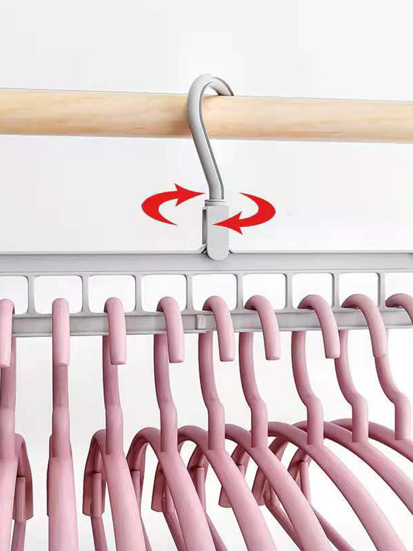 1pc Multifunction Clothes Hanger Storage Rack, 9 Hole Magic Clothes ...