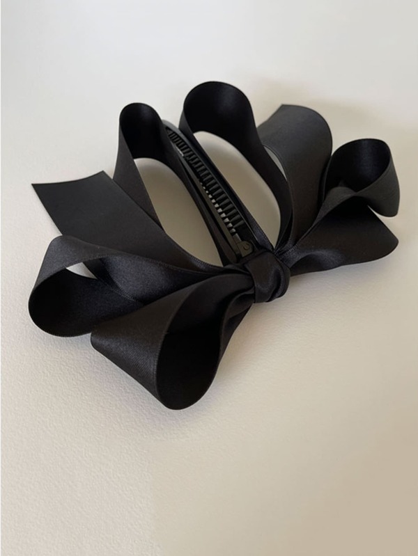 1pc Glossy Ribbon & Multi-layered Butterfly Bow Banana Clip Hair ...