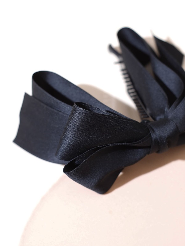 1pc Glossy Ribbon & Multi-layered Butterfly Bow Banana Clip Hair ...