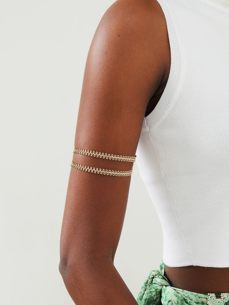 Minimalist Layered Arm Cuff | SHEIN