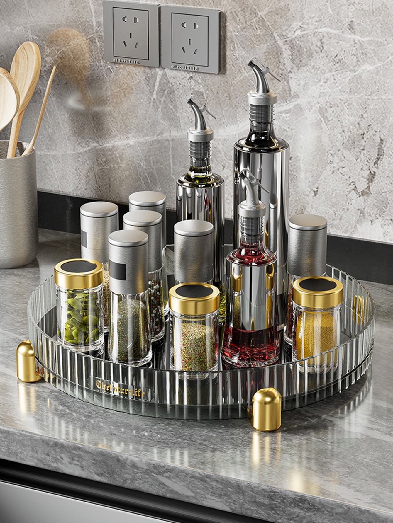 1pc Random Color Spiral Storage Rack