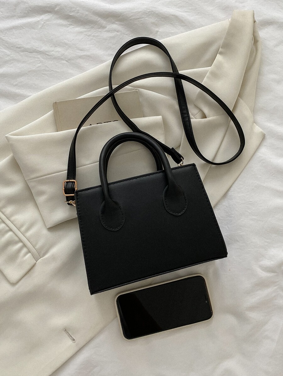 Minimalist Square Bag Minimalist Black Small Square Bag, All-Match Top ...