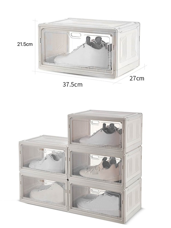 1pc Clear Plastic Shoe Storage Box | SHEIN UK