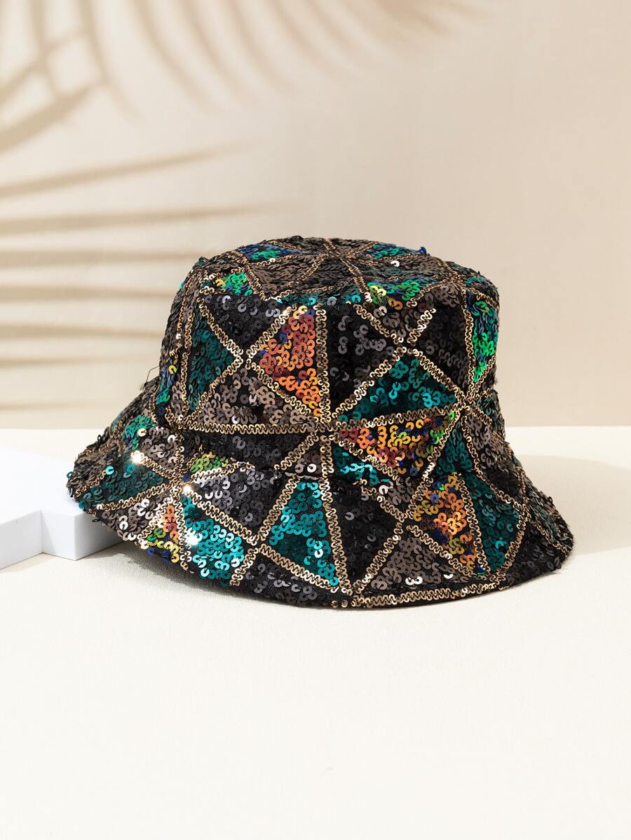 Sequin Decor Bucket Hat | SHEIN USA