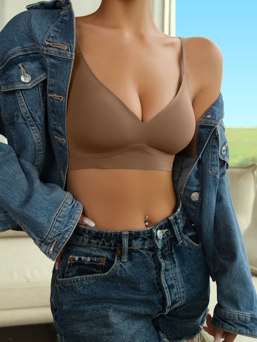 Solid Wireless Bra | SHEIN USA