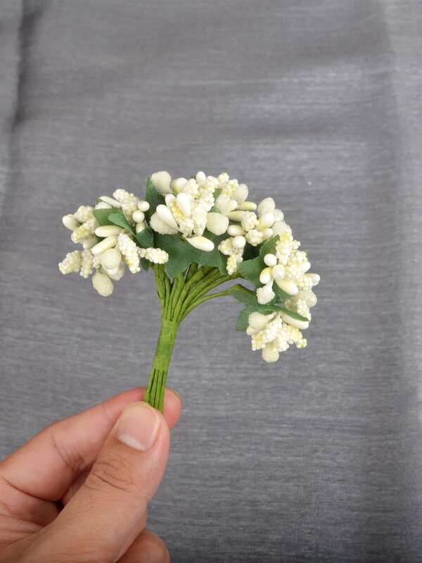 12pcs Artificial Flower Stem, Mini DIY Artificial Flower Pistil, For ...