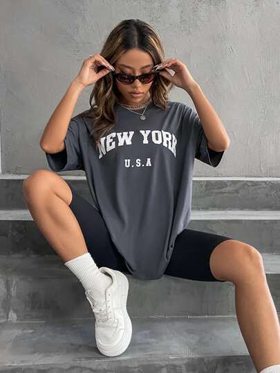 Graphic & Logo Tees | Slogan Tees | SHEIN USA