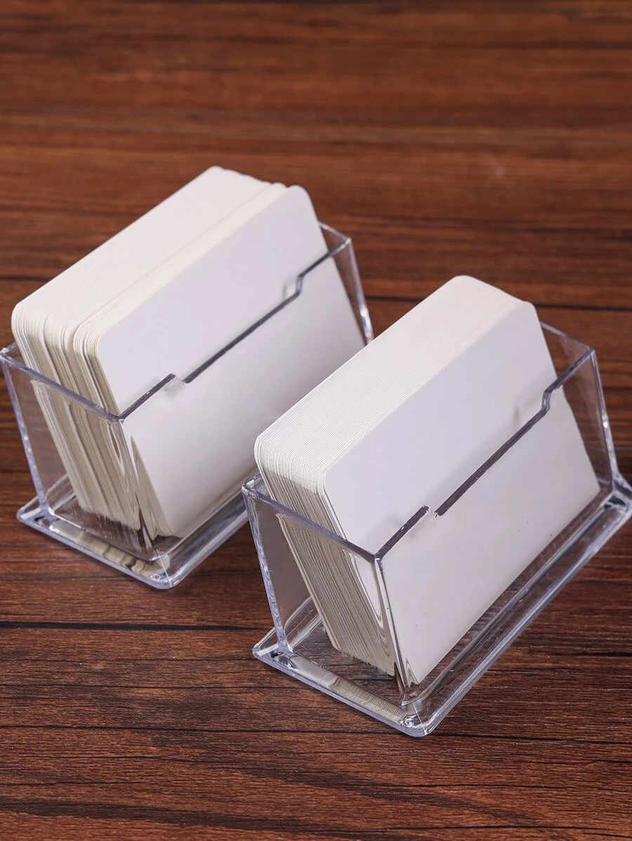 1pc Transparent Display Stand Desktop Business Card Box Special Office ...