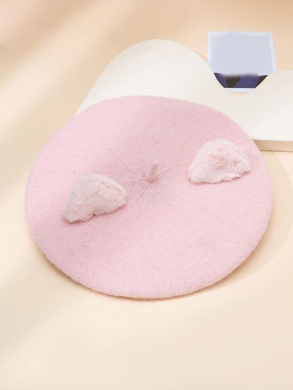 Boina con dibujos animados con diseño de oreja | Moda de Mujer | SHEIN ...