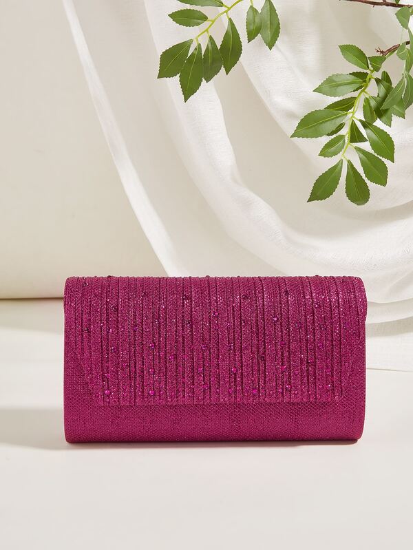 Glitter Rhinestone Decor Square Bag | SHEIN USA