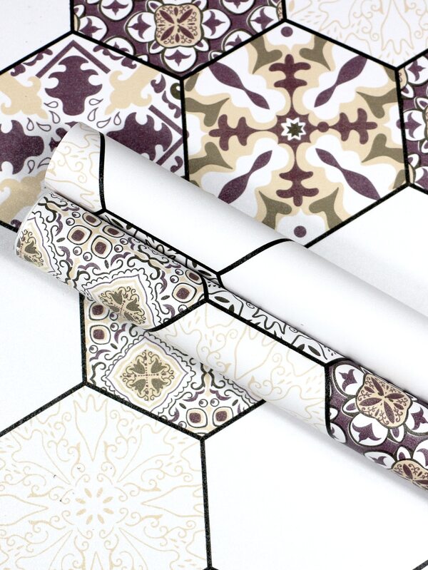 1 rollo Papel mural con patrón de flor impermeable | Mode de Mujer ...