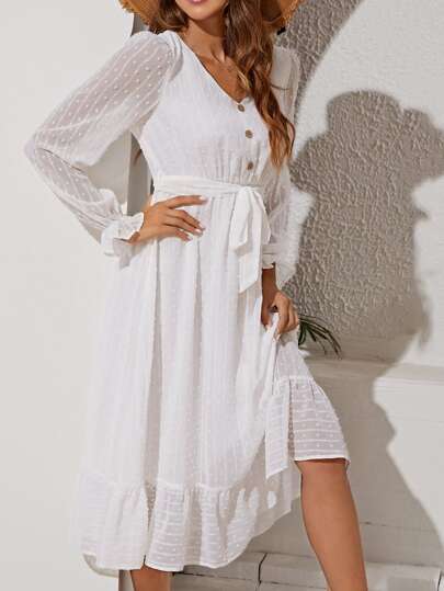White Dresses Shein Uk