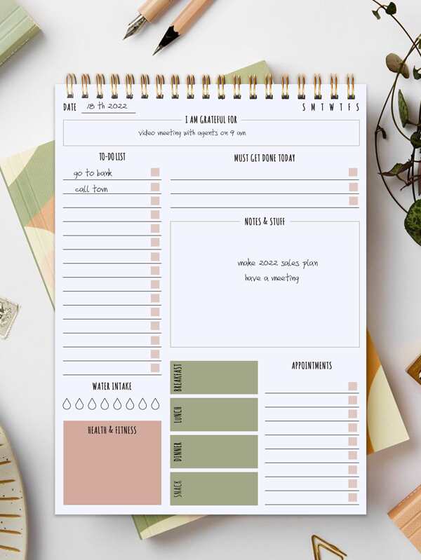 1pc B5 Daily Planner | SHEIN USA