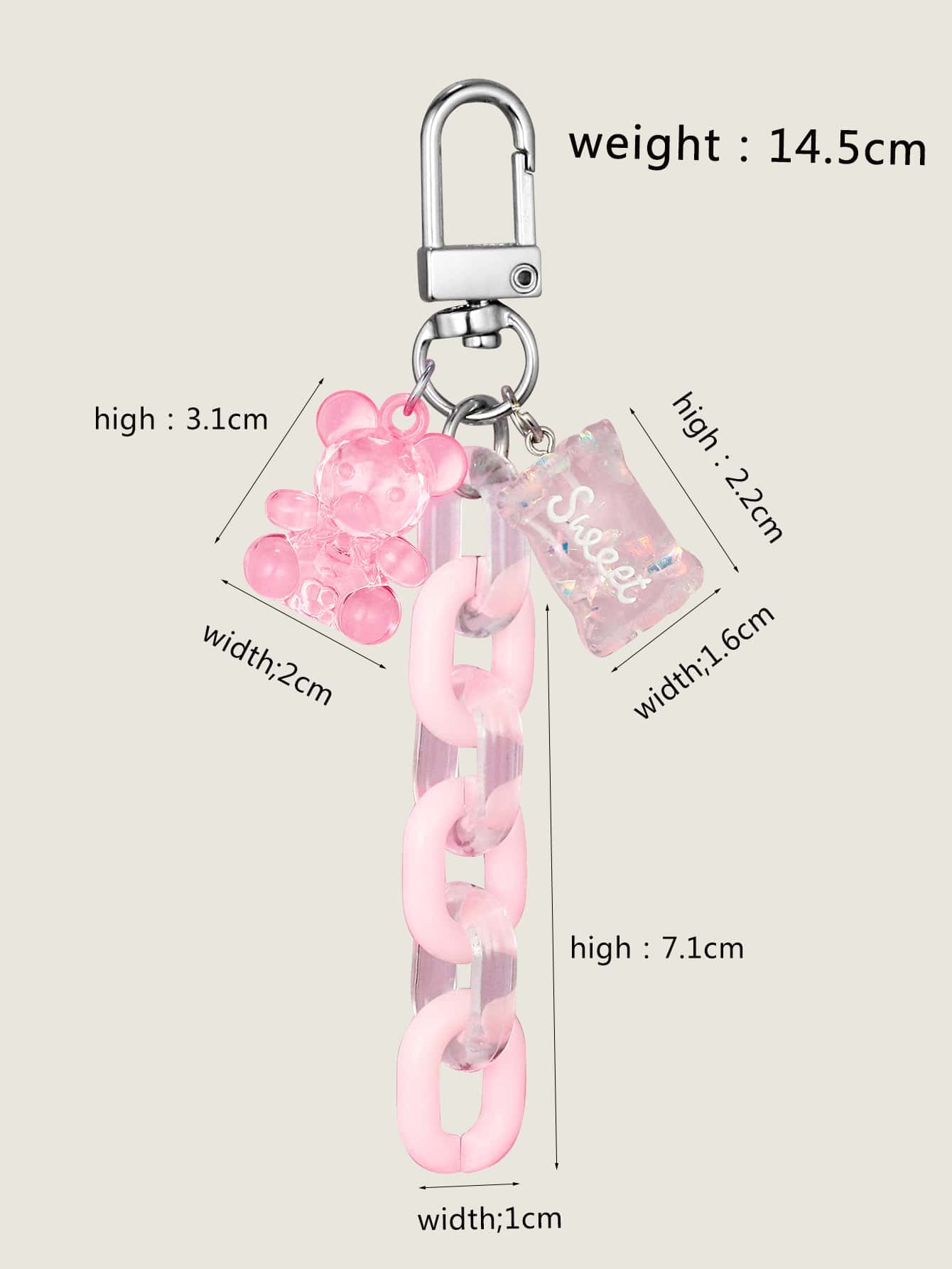 Keychain Gift Bag Present Car Accessaries Women Key Chain Charms Cute ...