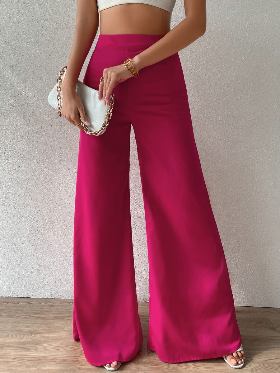 Chiquease High Waist Wide Leg Pants Fall Cloth For Women | SHEIN USA