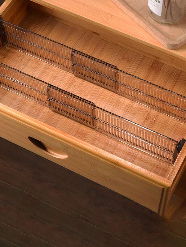 2pcs Clear Drawer Divider,Minimalist Adjustable Size Drawer Divider,DIY ...