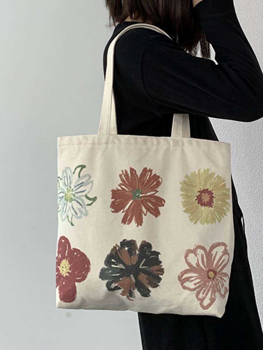 Floral Print Shopper Bag | SHEIN South Africa