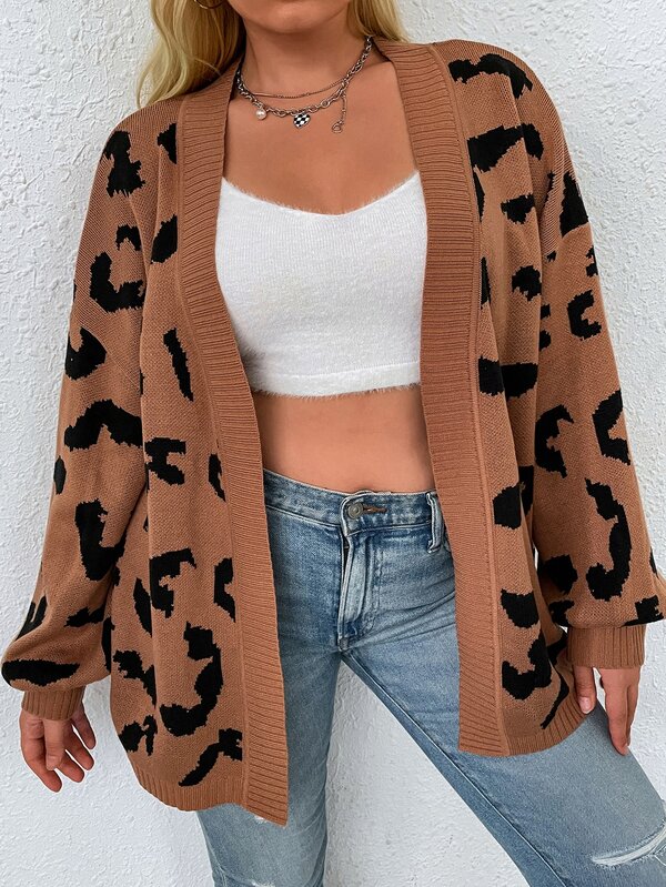 SHEIN LUNE Cardigan long avec motif graphique | Mode en ligne | SHEIN ...