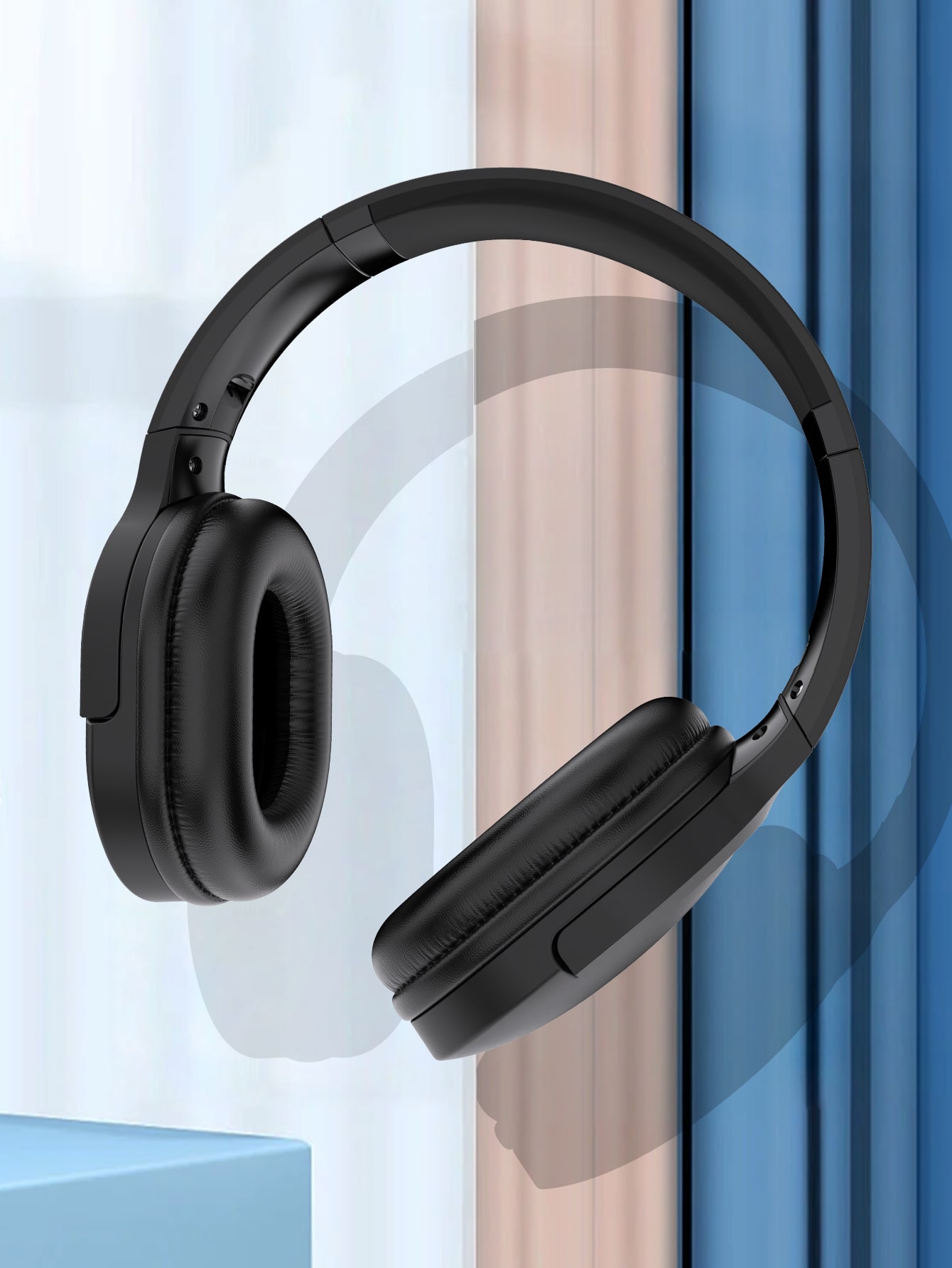 1pc Foldable Wireless Headset Compatible With Bluetooth