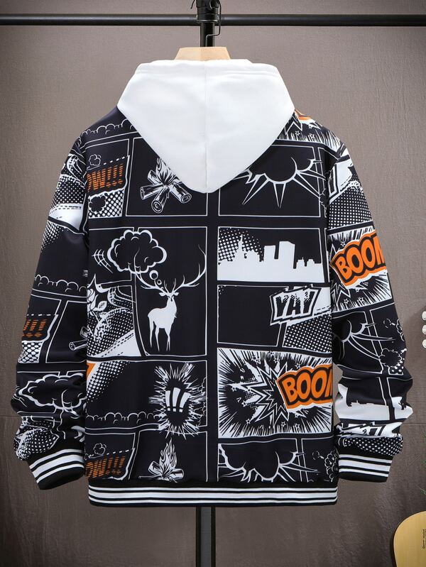 Manfinity EMRG Homme 1 pièce Bomber aléatoire à imprimé pop art à ...