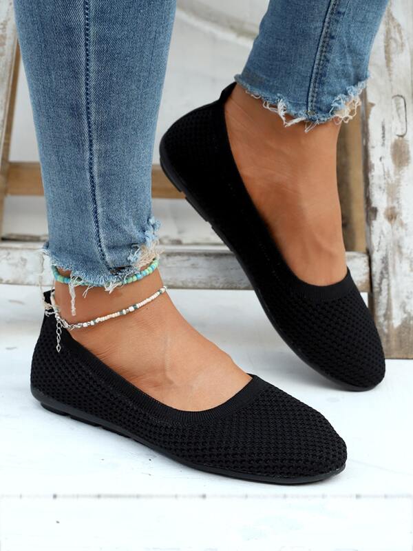 Minimalist Slip-On Ballet Flats | SHEIN UK