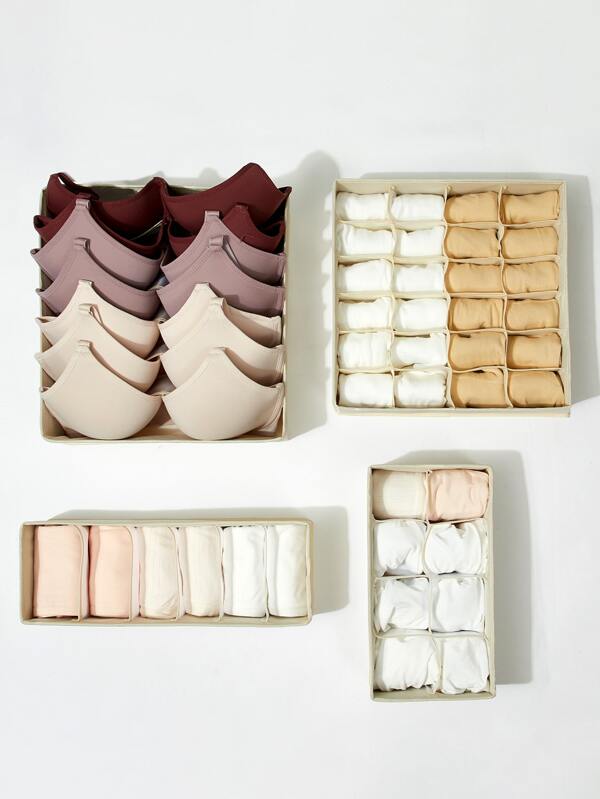 SHEIN Basic living 1pc Closet Organizer Drawer Divide 4 Size For Socks ...