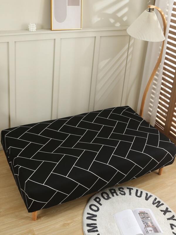 Geometric Pattern Stretchy Futon Slipcover | SHEIN USA