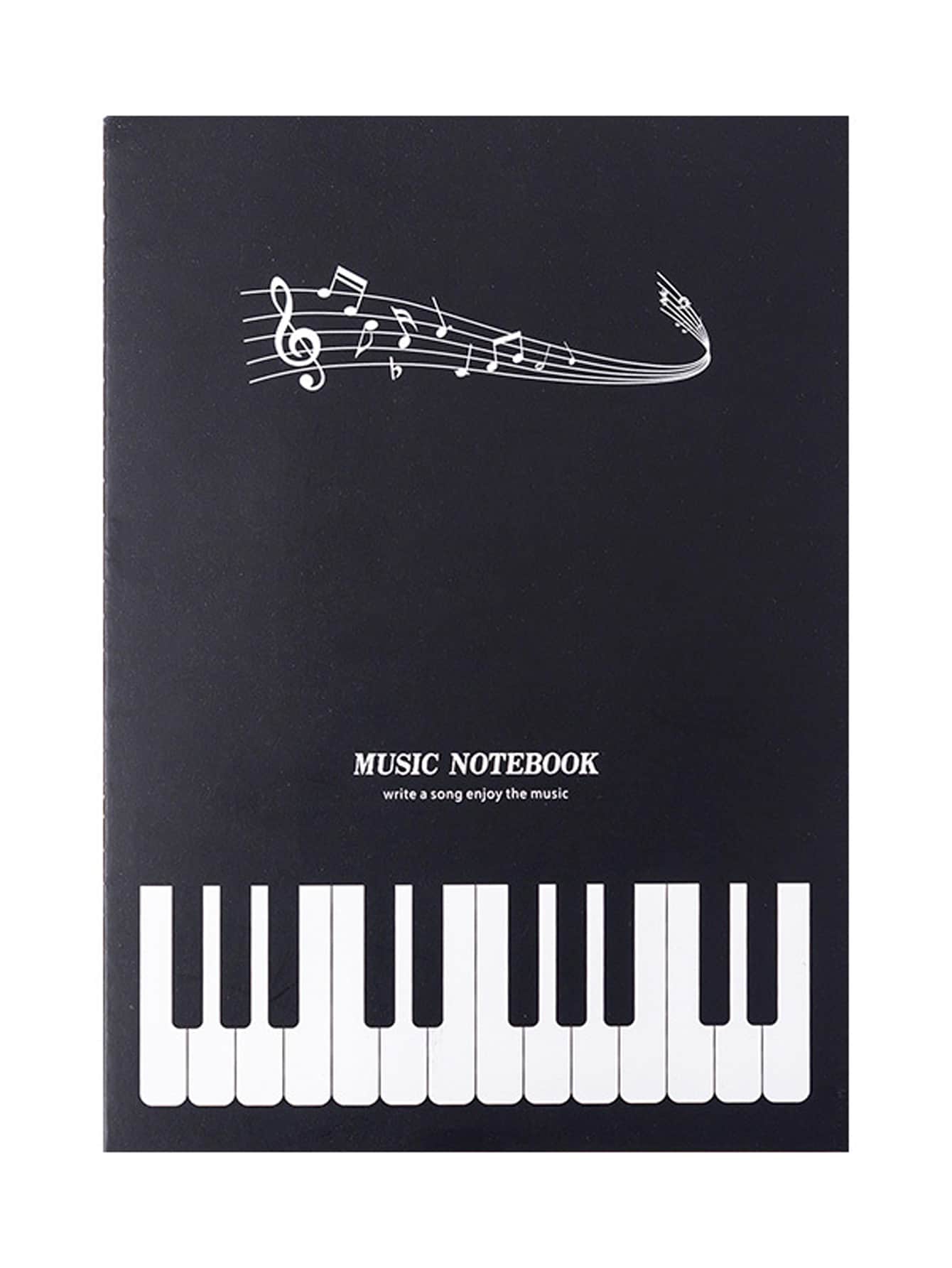 1pc Simple Music Notebook | SHEIN USA