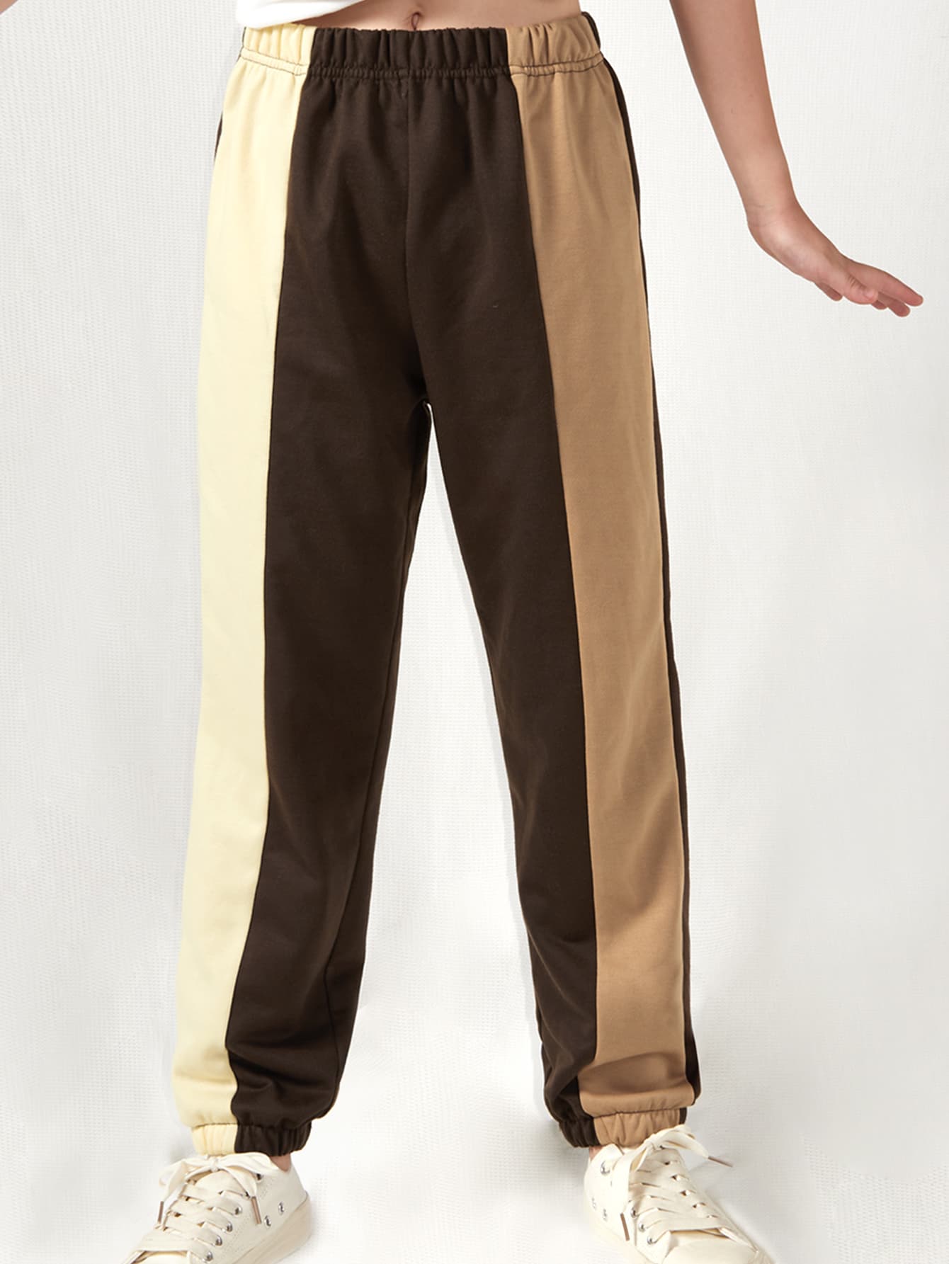 Girls Color Block Sweatpants | SHEIN USA