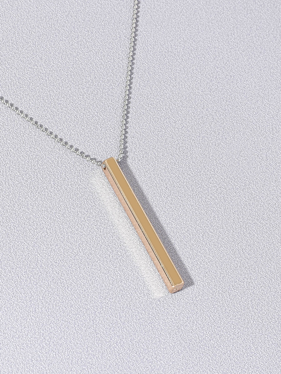 Fashionable and Popular Men Rectangle Pendant Necklace for Jewelry Gift ...