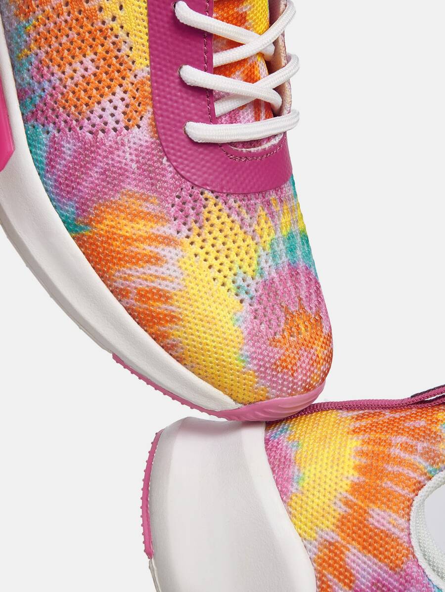 CUCCOO EASI Colorblock Lace-up Front Running Shoes | SHEIN UK