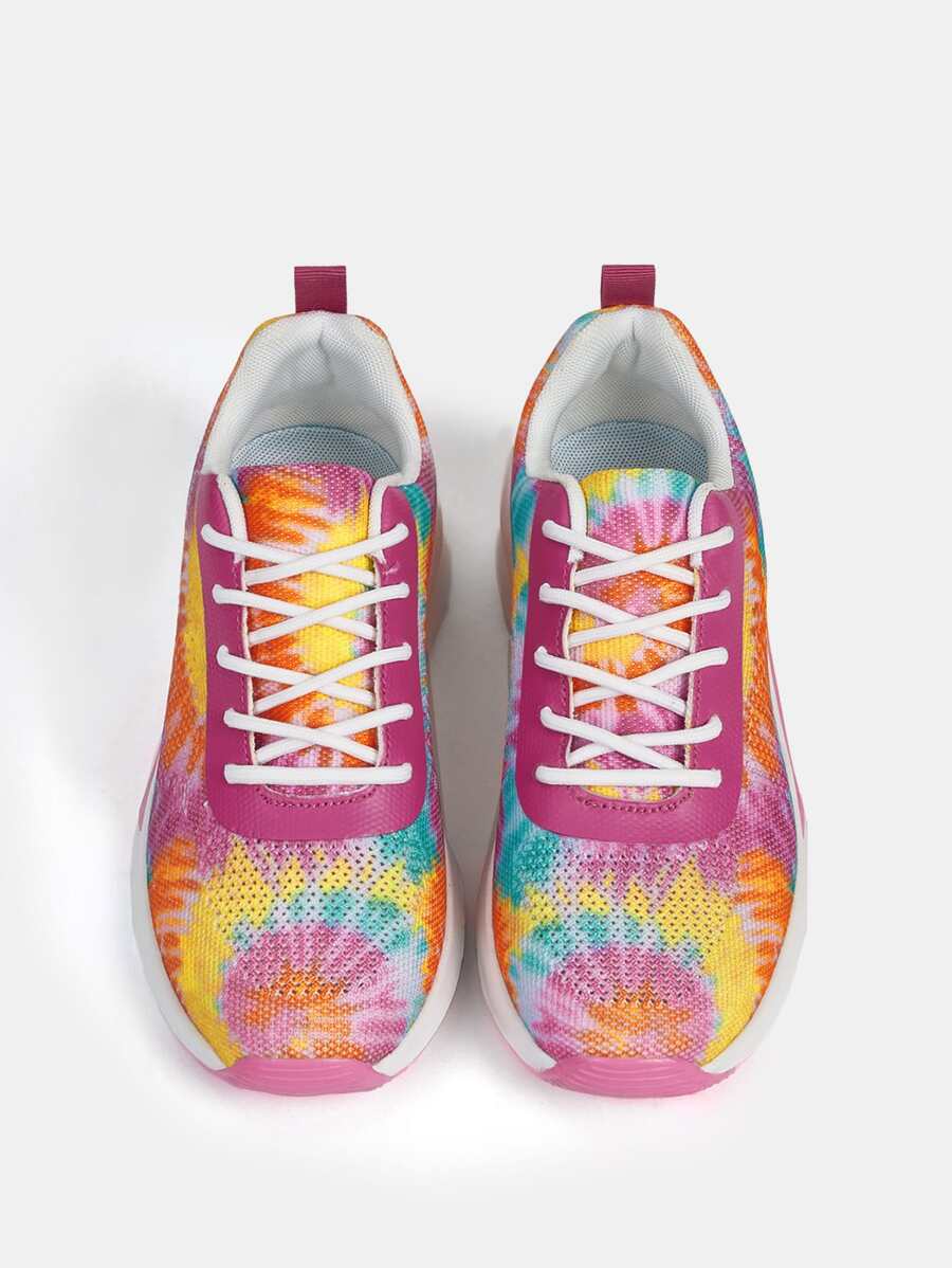 CUCCOO EASI Colorblock Lace-up Front Running Shoes | SHEIN UK