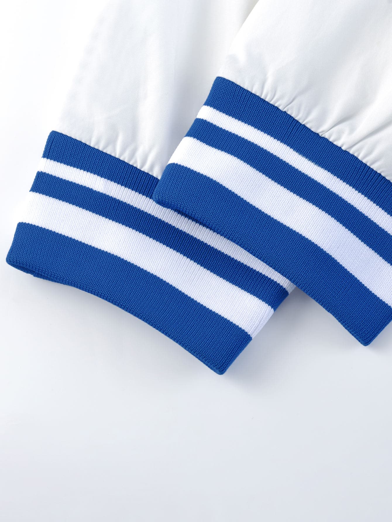 Manfinity EMRG Men Slogan Graphic Striped Trim Varsity Jacket | SHEIN USA