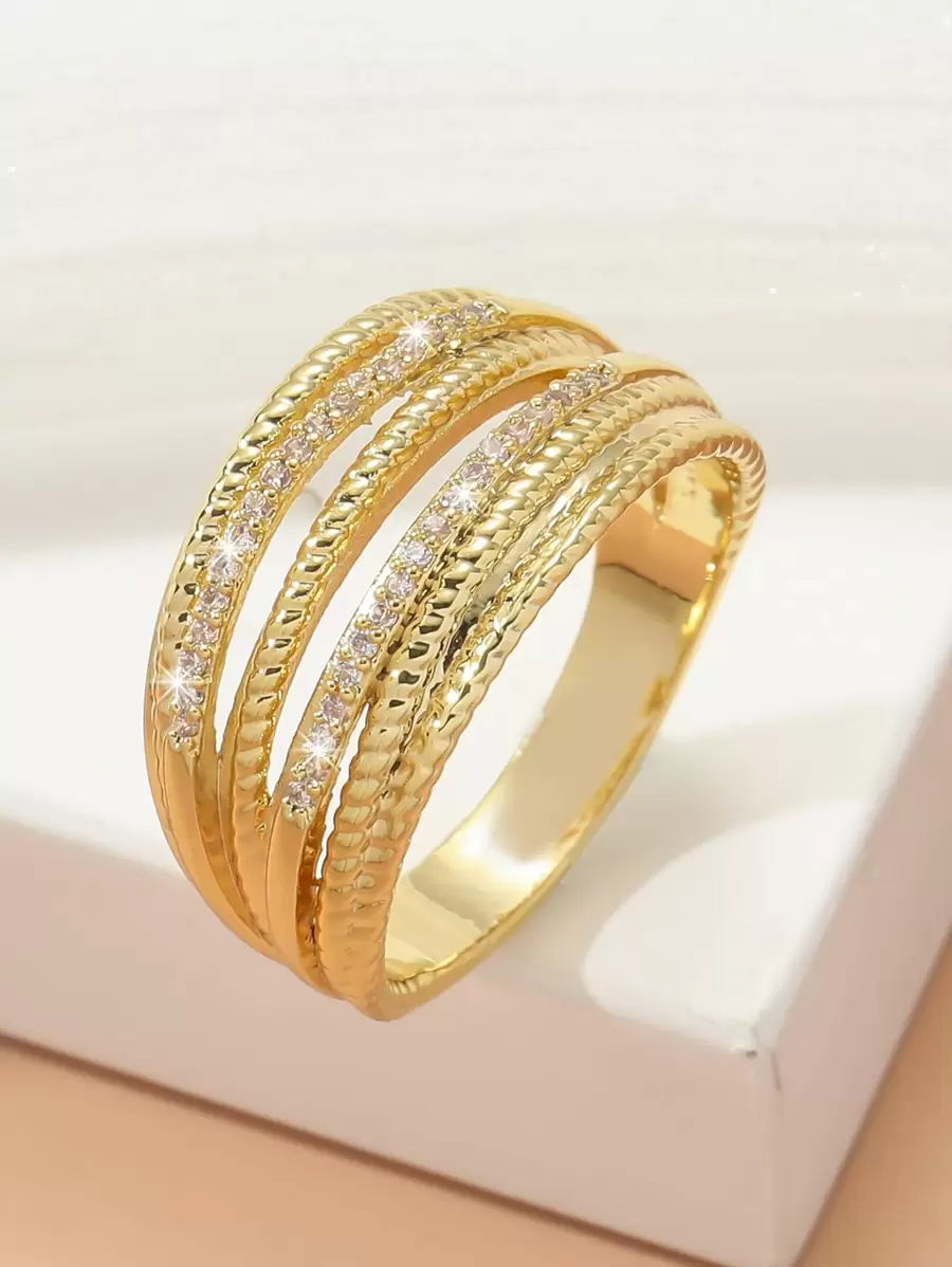 Cubic Zirconia Decor Ring | SHEIN USA