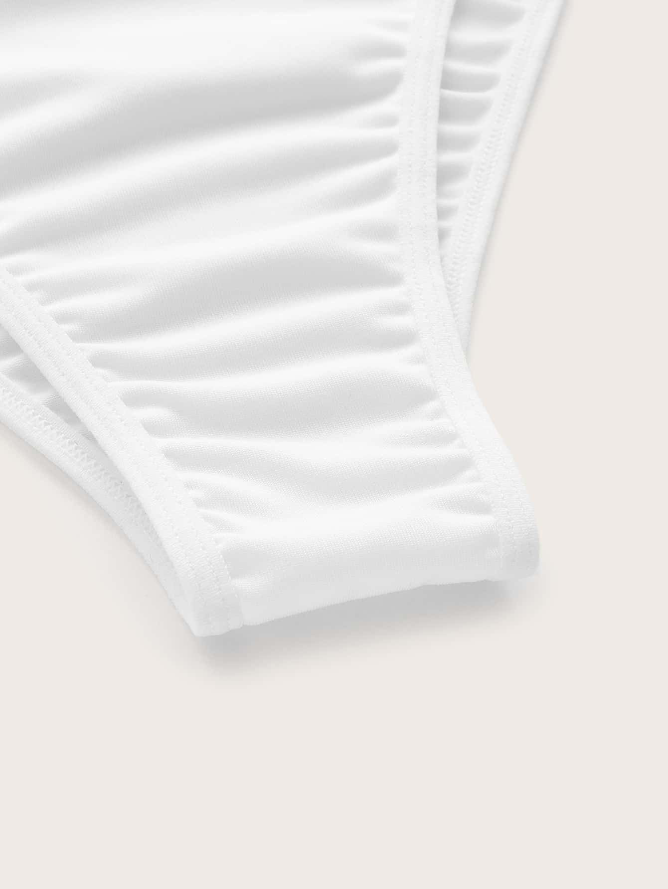 ROMWE Kawaii Contrast Plaid Bow Decor Cut Out Teddy Bodysuit | SHEIN USA