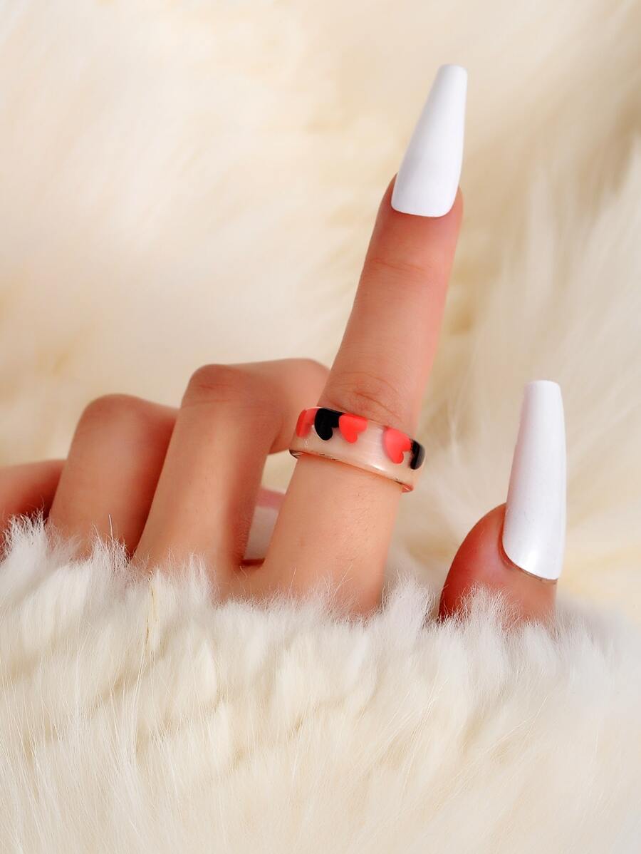 Heart Pattern Ring | SHEIN USA