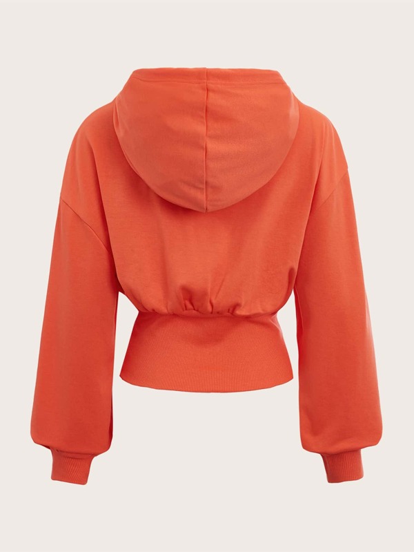 Shein Coolane Drop Shoulder Drawstring Hoodie Shein Uk