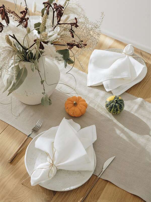 6pcs Solid Color Cloth Napkin | SHEIN USA